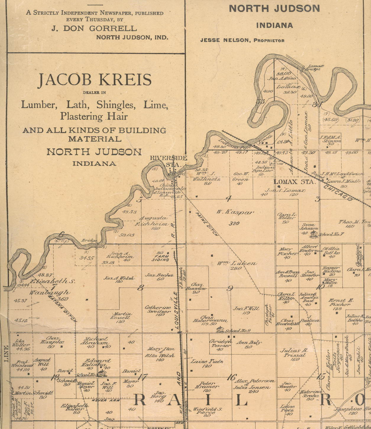 1898 Plat Map | Starke County Historical Photos & Documents