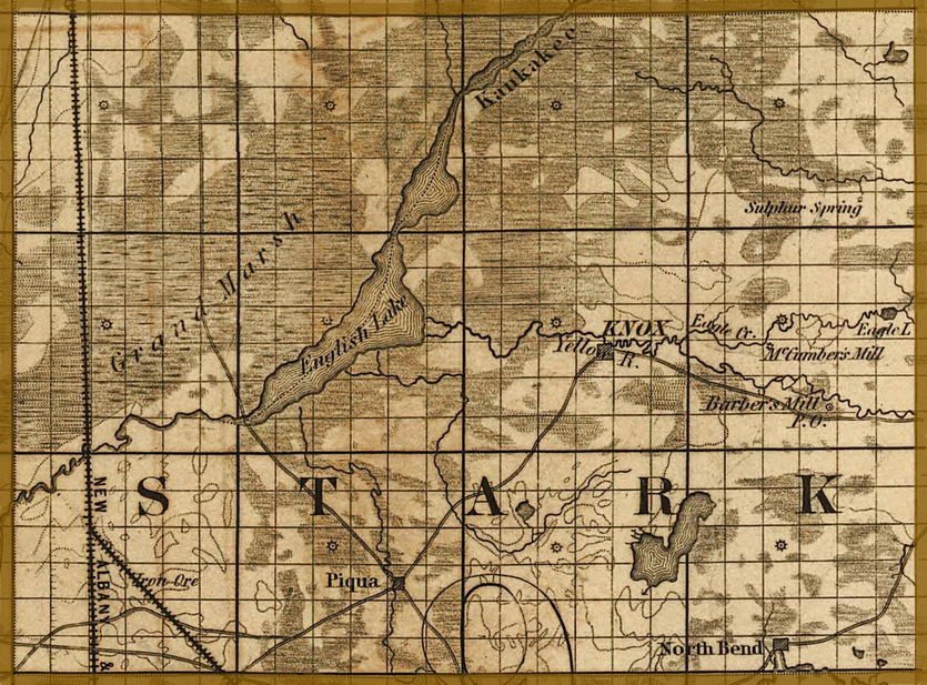 1852 Map | Starke County Historical Photos & Documents